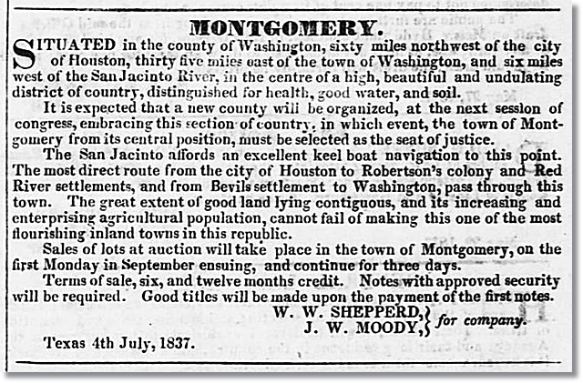 Texas History Page - Indian Trading Post - Montgomery, Texas