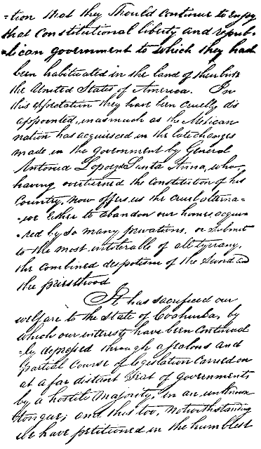 Texas History Page - Texas Declaration of Independence